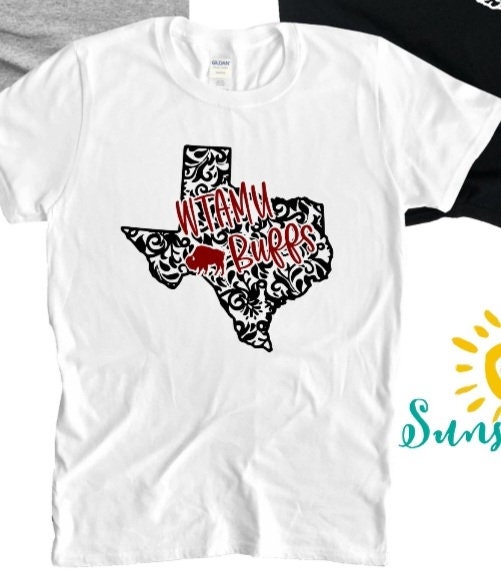 West Texas A&M Buffs Tshirt L WTAMU Buffaloes L Texas Mandala - Etsy