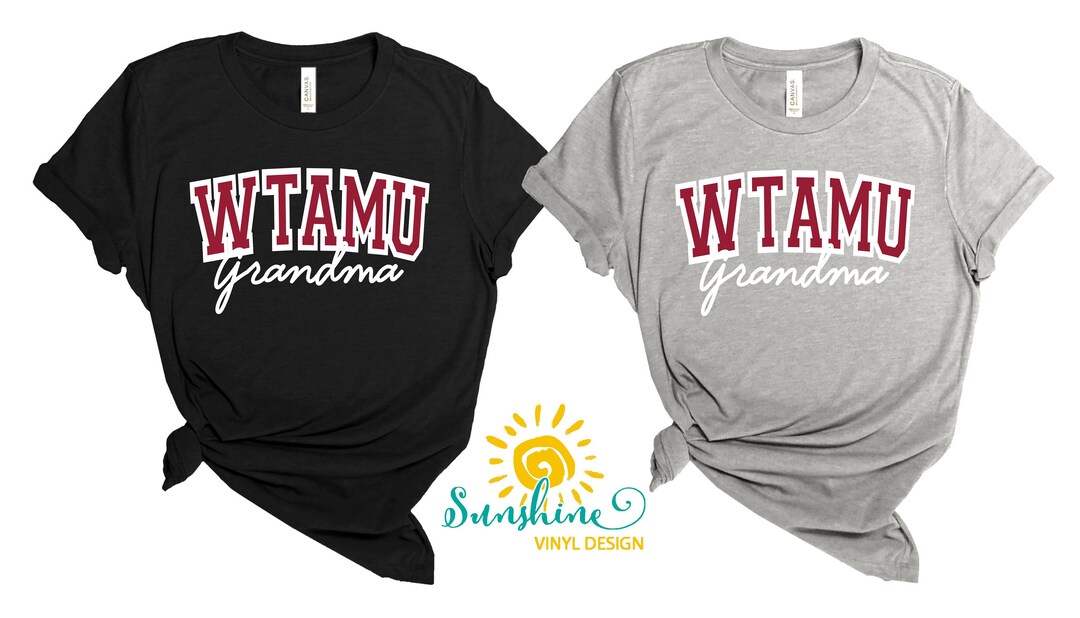 West Texas A&M Buffs Customizable Glitter Tshirt L Mom, Grandma, Aunt ...