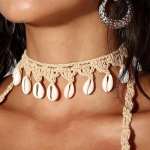 Shell Crochet Choker - Etsy