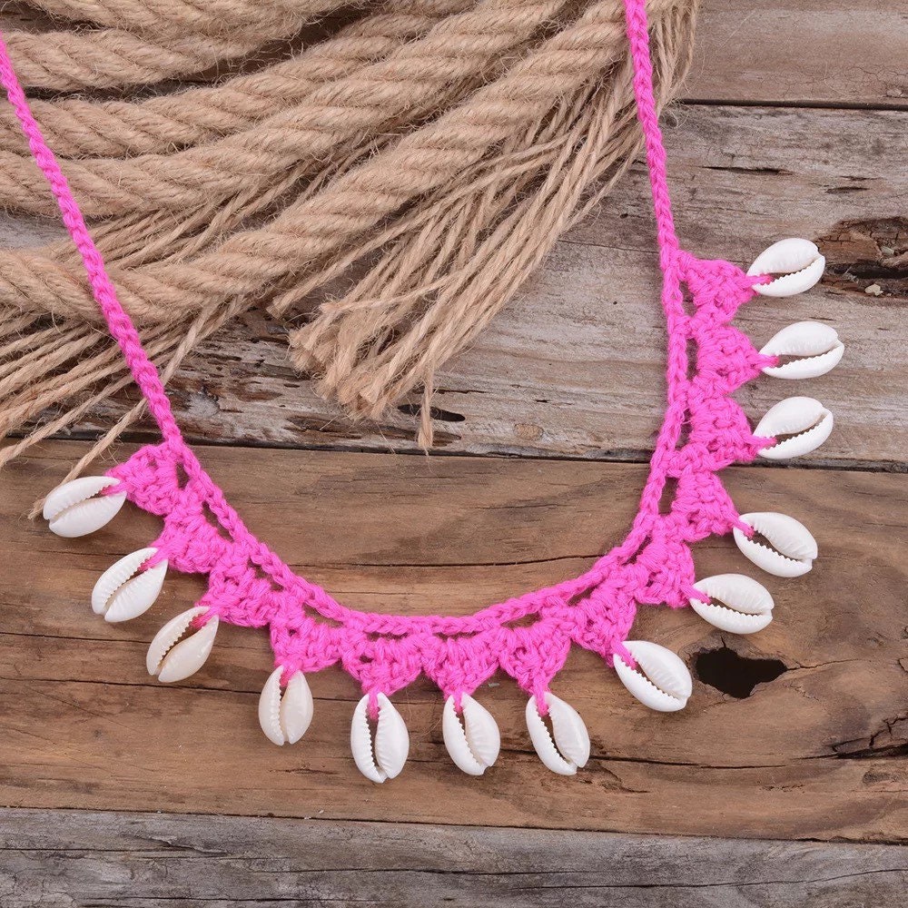 Shell Crochet Choker - Etsy