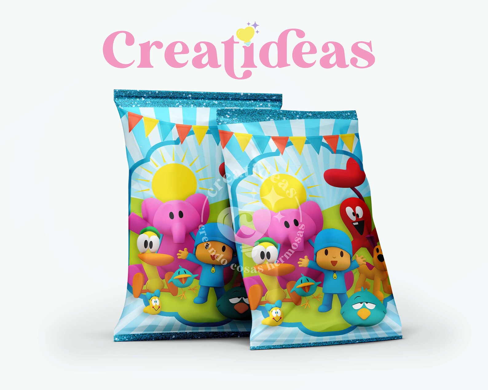 Pocoyo Chipbag PDF JPG PNG, Pocoyo Birthday Chip Bag, Chip Bag, Potato ...