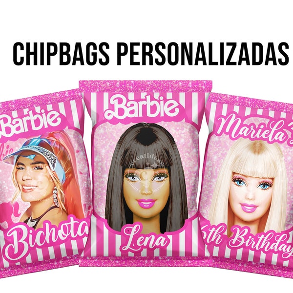 Barbie Chip Bag - Etsy