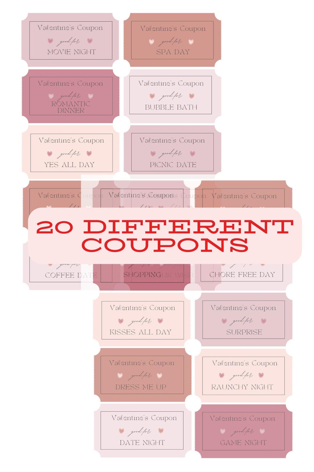 20 Unique Printable Coupon for Couples Cozy Night, Date Idea for Her or ...