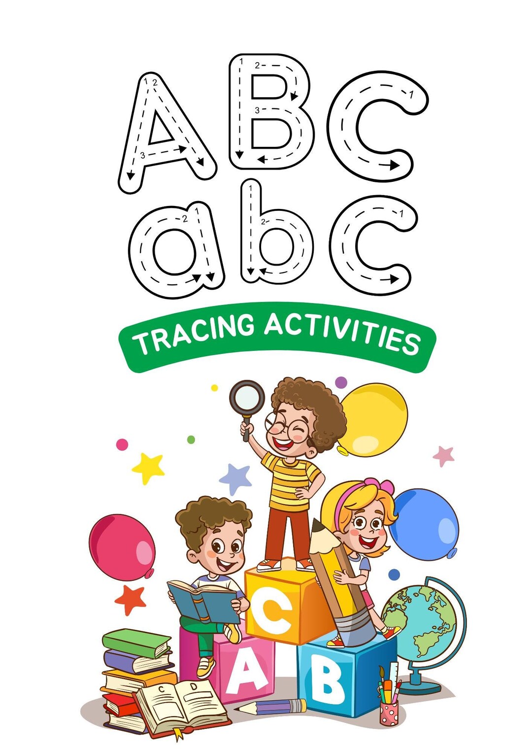 ABC Tracing Workbook for Kids, Preschoolers, Kindergarten ...