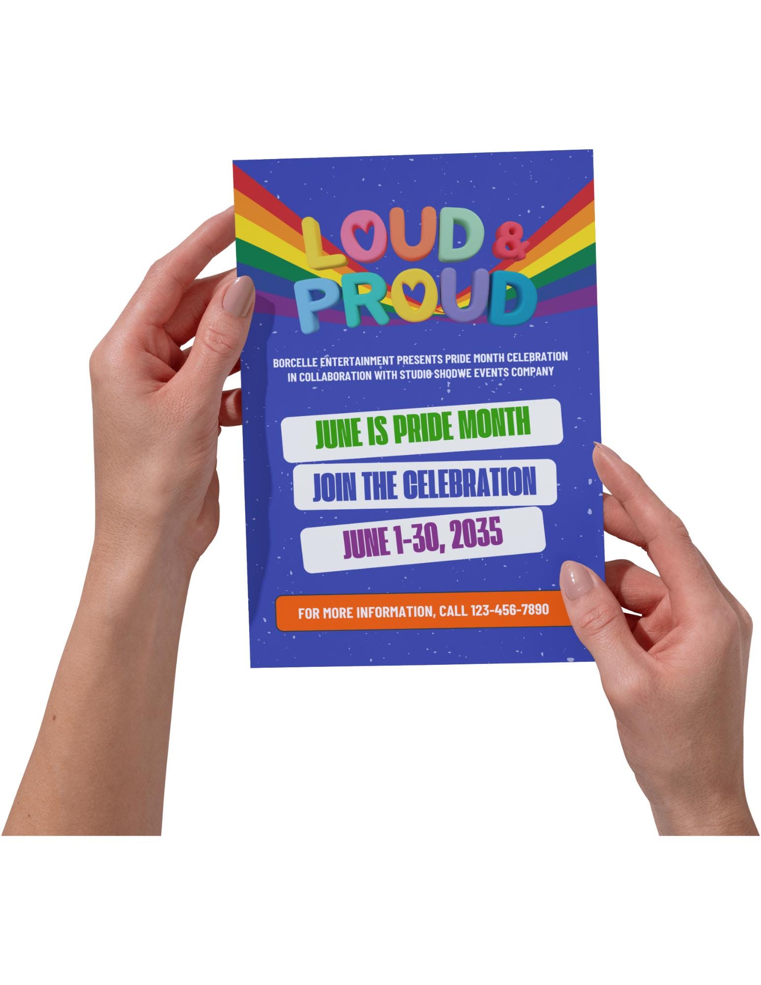 Editable Pride Month Flyer: Rainbow LGBTQ+ Event Invite (PDF & Canva ...