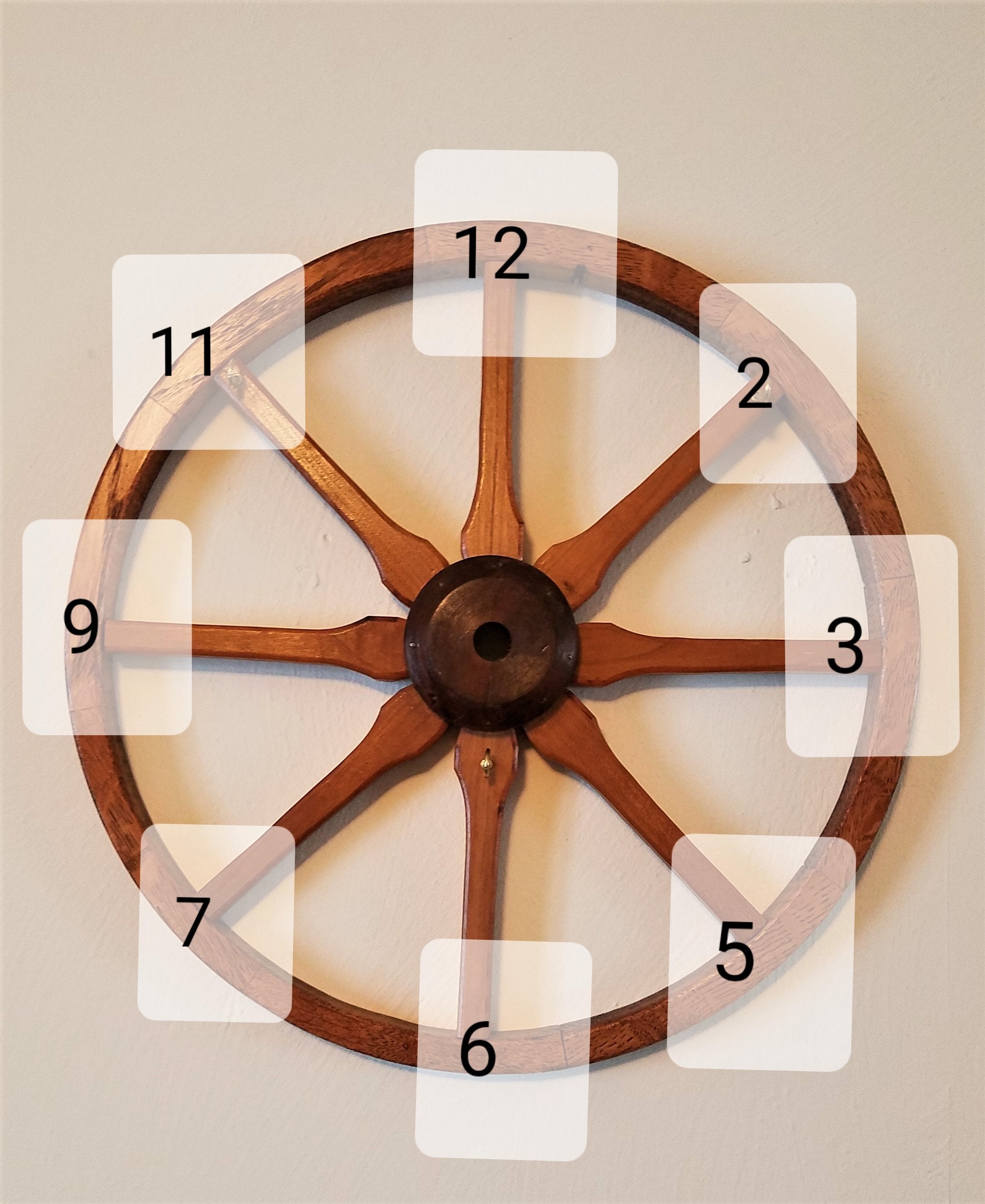 Wagon Wheel Wall Decor Light Wood Cherry Wood Woodwork Country Decor ...