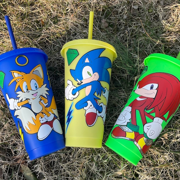 Sonic the Hedgehog Straws - Etsy