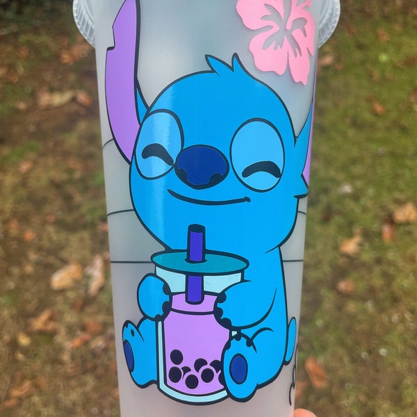 Stitch Boba Cup - Etsy