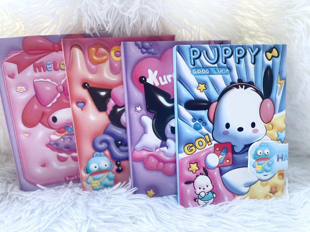 Cute 3D Sanrio Diary, Cartoon Diary - Etsy