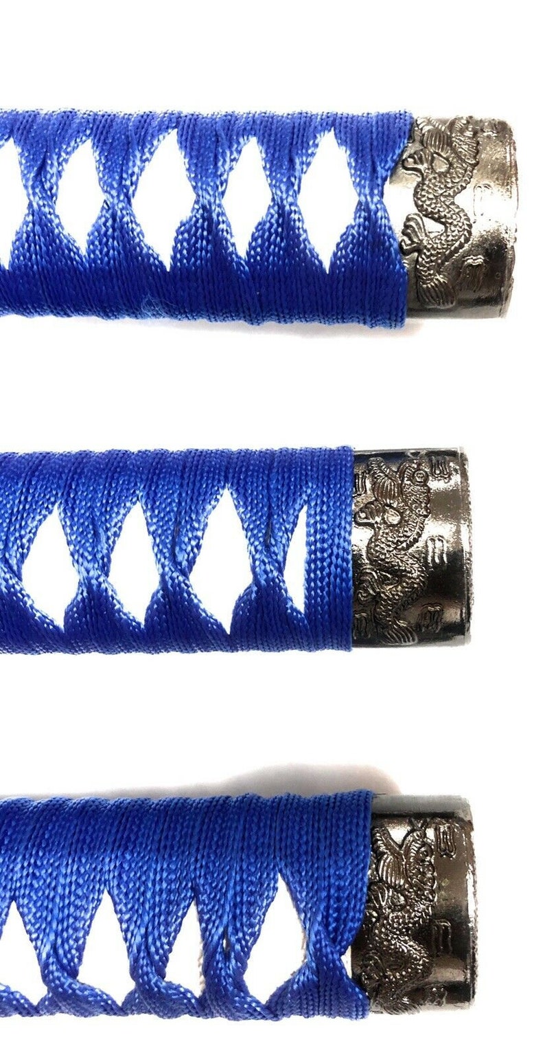 Handmade Japanese Sword Samurai Katana Tanto 3 Pc Set With Display ...