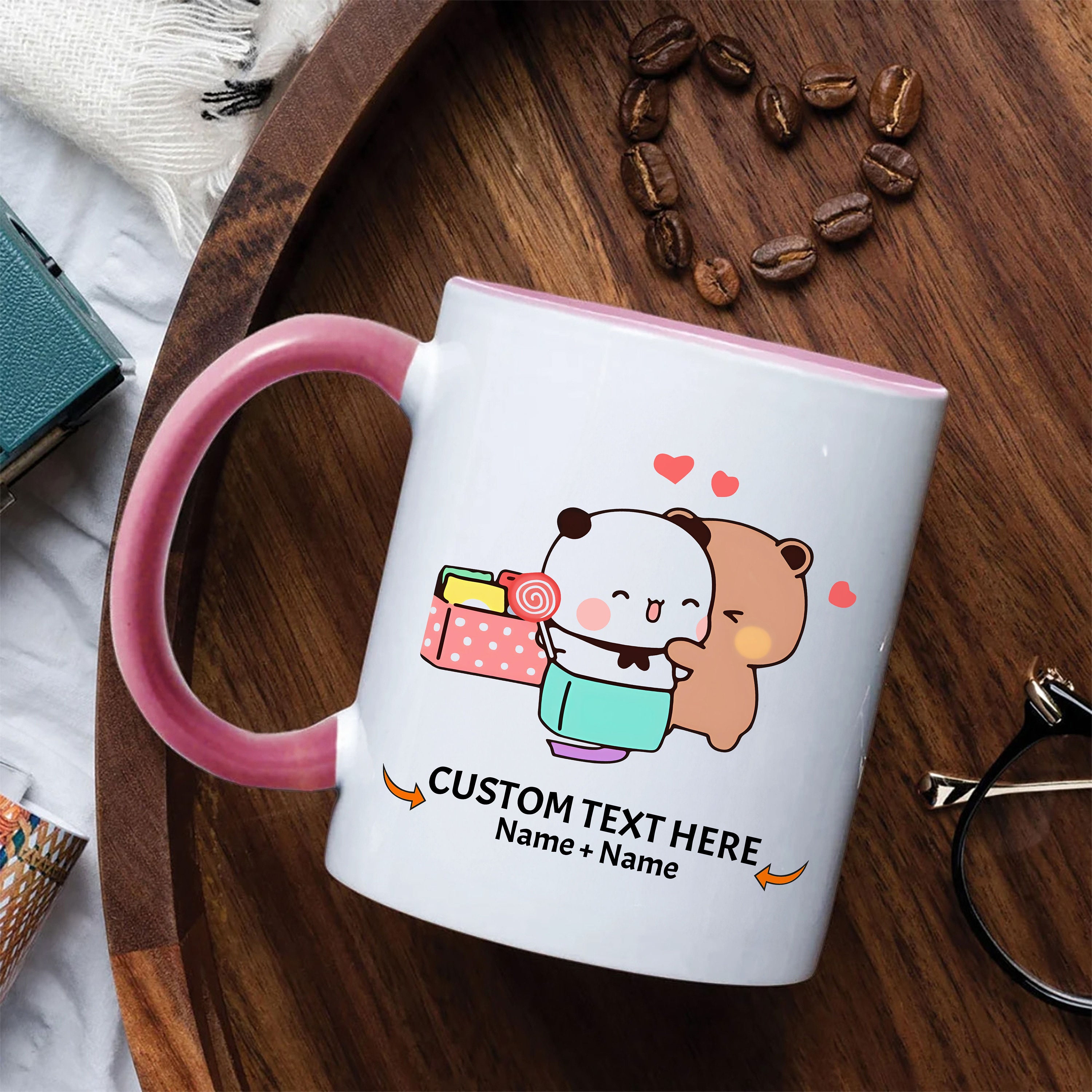 Personalized Cute Bubu and Dudu Coffee Mug Bear Ceramic Mug - Etsy
