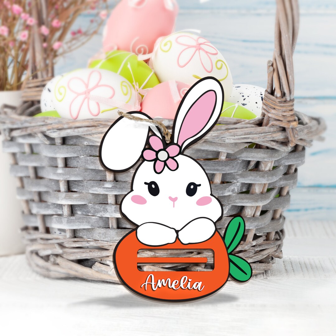 Customized Bunny Easter Money Holder, Easter Basket Stuffers, Easter ...