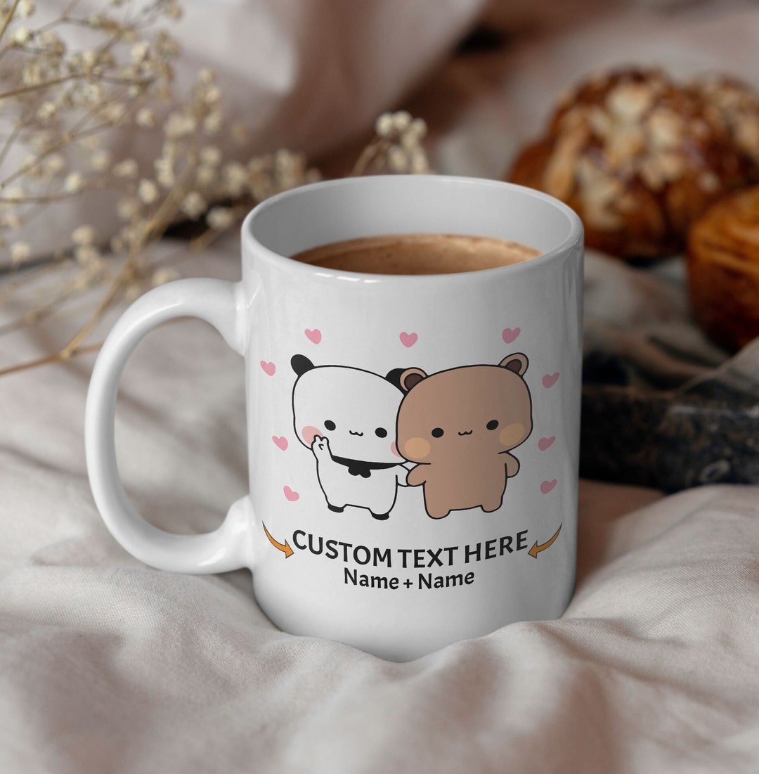 Personalized Cute Bubu and Dudu Coffee Mug Bear Ceramic Mug - Etsy