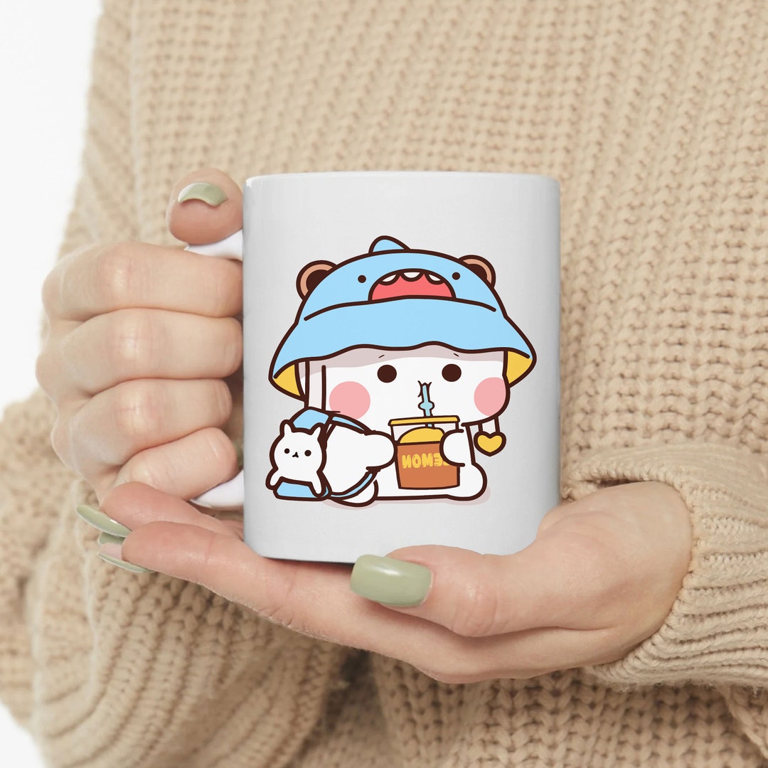 Cute Bubu and Dudu Coffee Mug Bear Ceramic Mug Panda Bear - Etsy