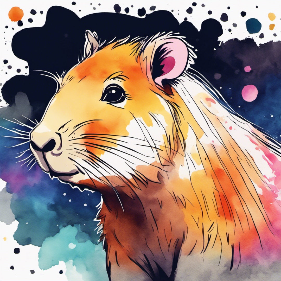 Capybara Sticker Sticker Pack 9-pk Custom Stickers Cute Animal Vinyl ...