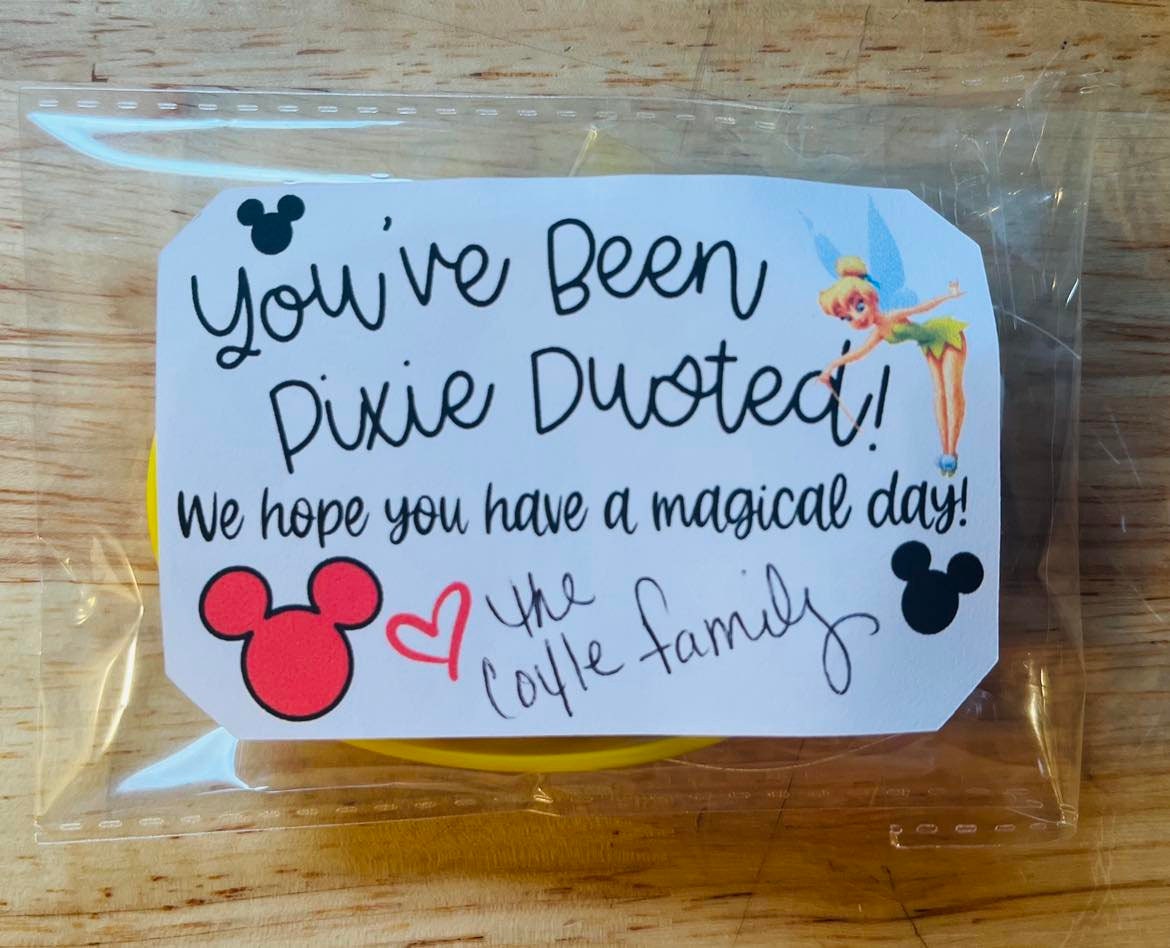 Pixie Dust Gift Sets With Keychain, Pixie Dust Sticker With Space for Handwritten Note. - Etsy