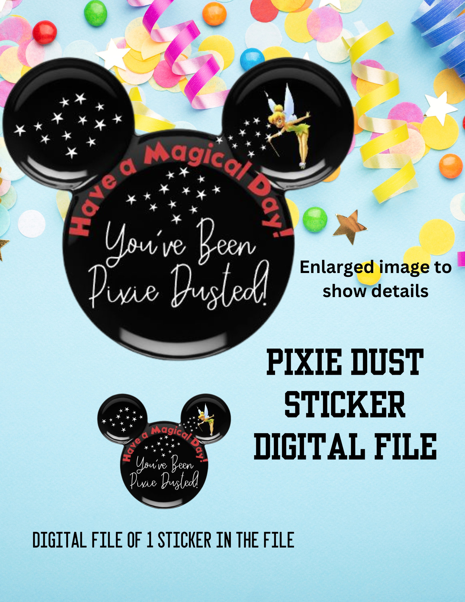 You've Been Pixie Dusted Sticker Digital File - Etsy