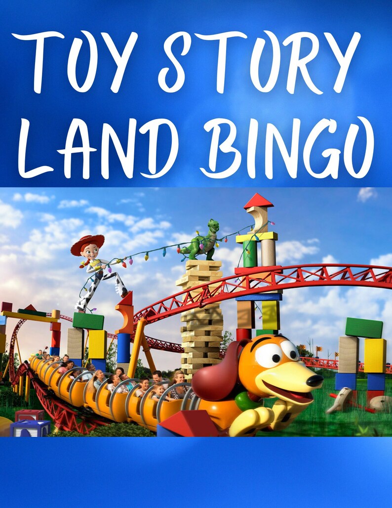 Toy Story Land Bingo - Etsy