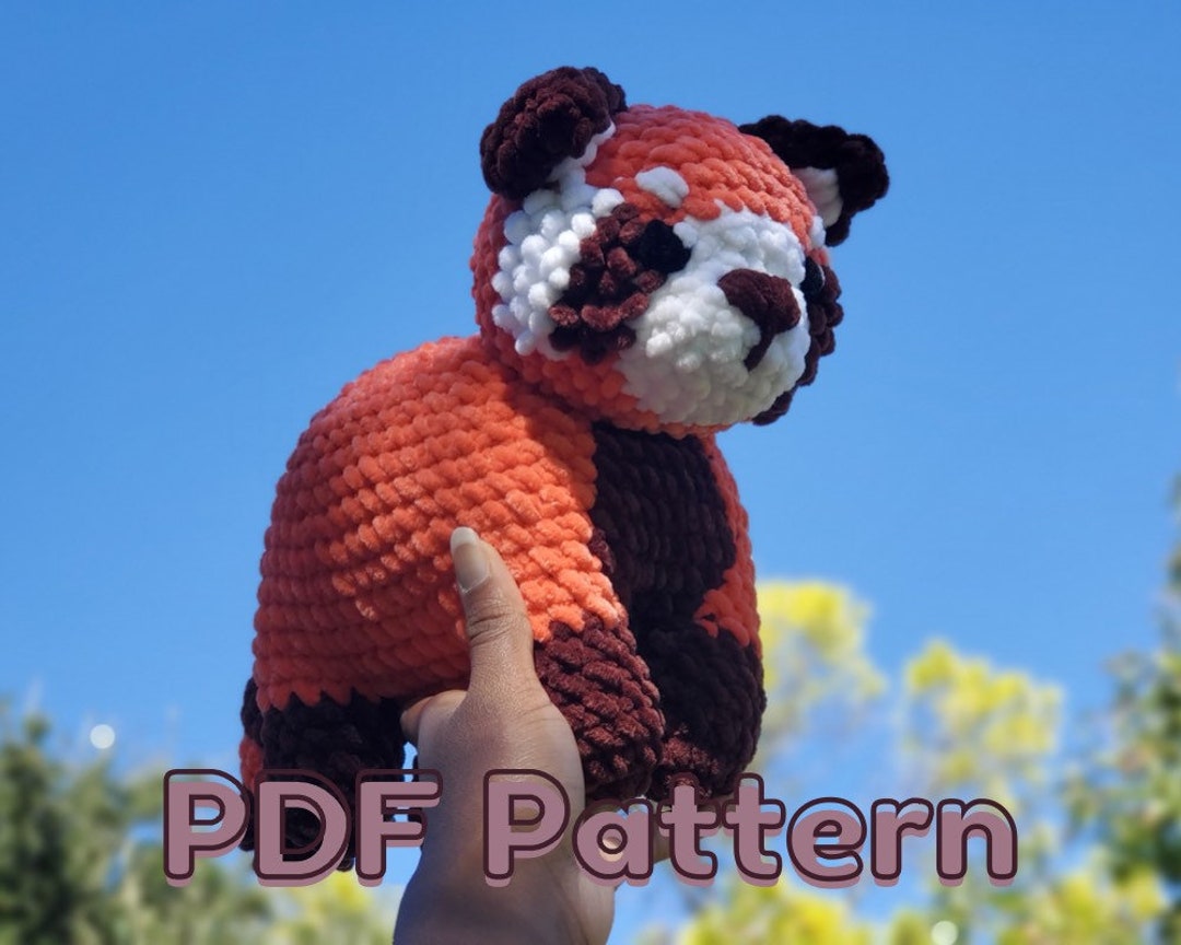 PDF PATTERN: Crochet Red Panda Plushie Pattern - Etsy