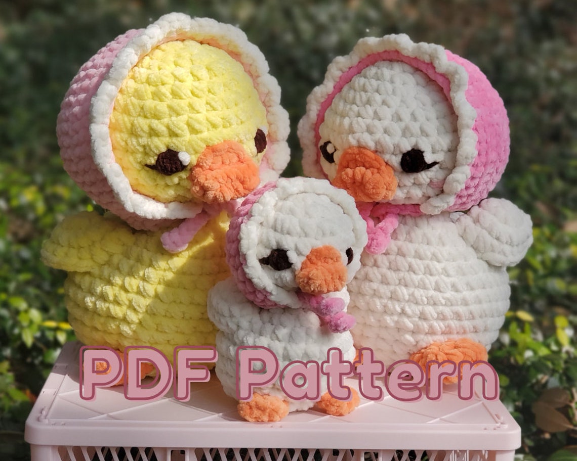 PDF PATTERN: Crochet Duck Plushie Pattern - Etsy