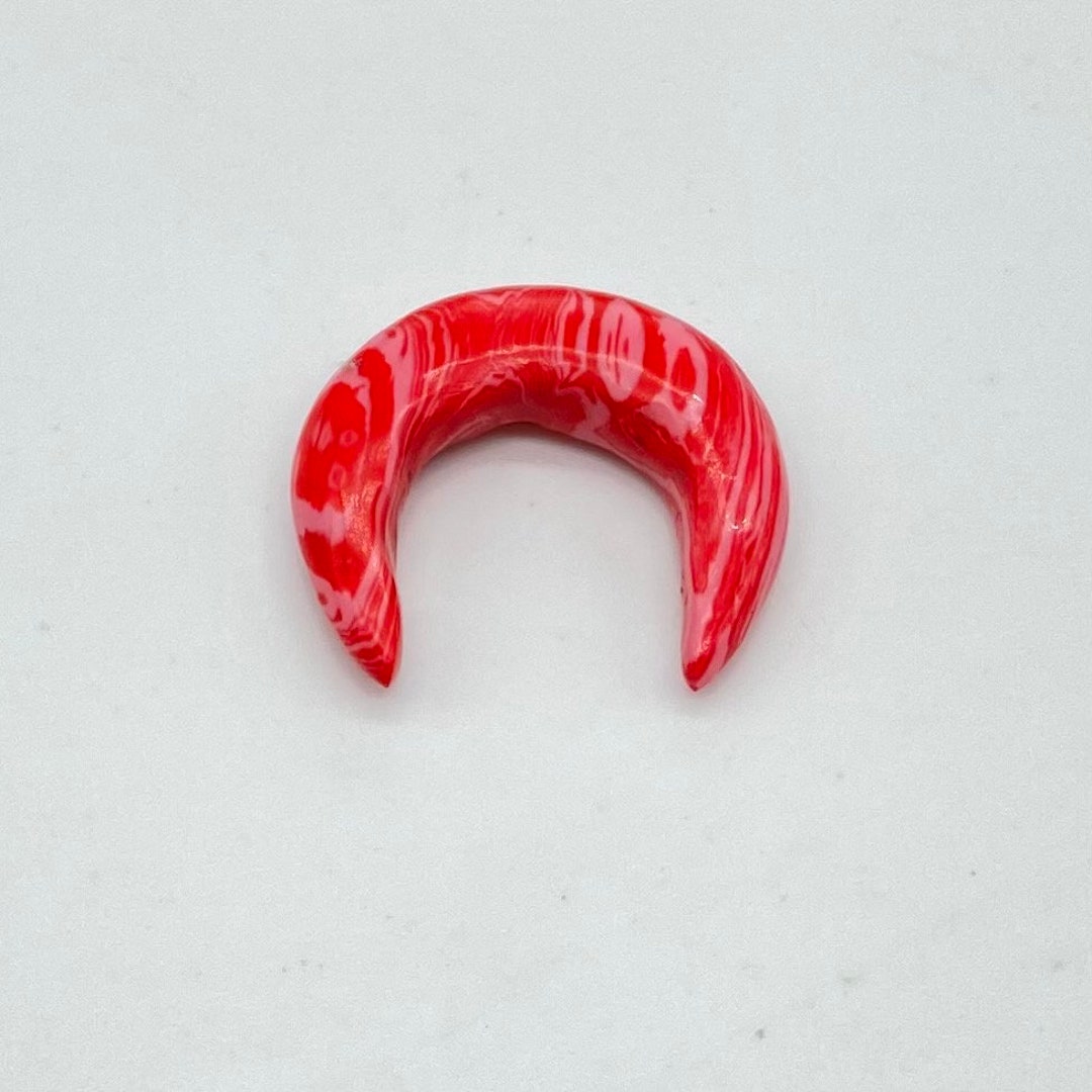 Red Malachite Stone Pincher, Septum, Tusk, Handmde Gauges, Septum Spike ...