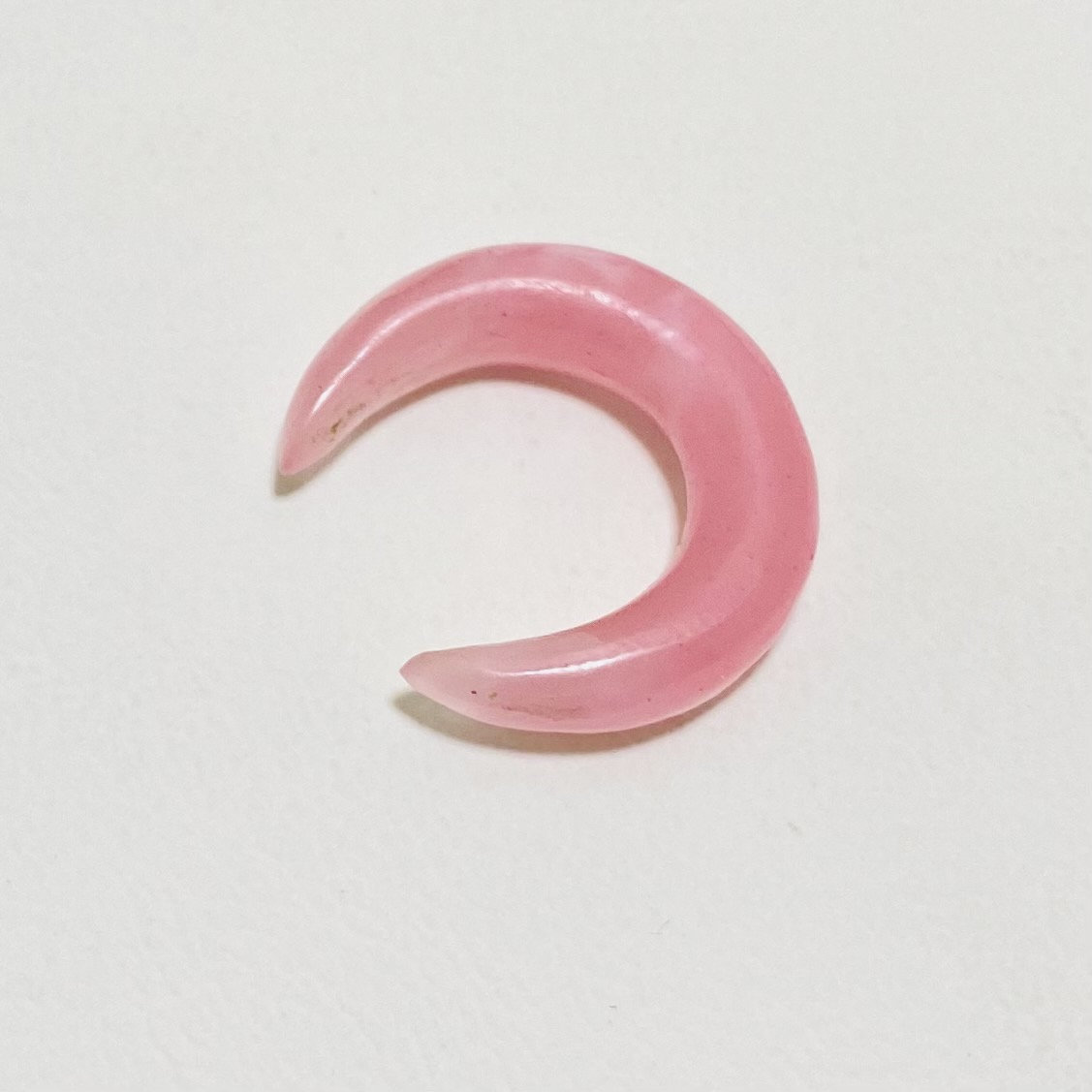 Organic Pink Stone Pinchers Septum Tusk Handmde Gauges - Etsy