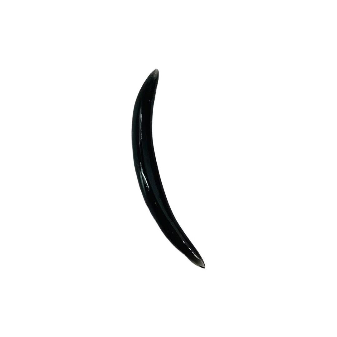 Black Onyx Curved Septum Tusk Spike, Tribal Horn Nose Ring, Alternative ...