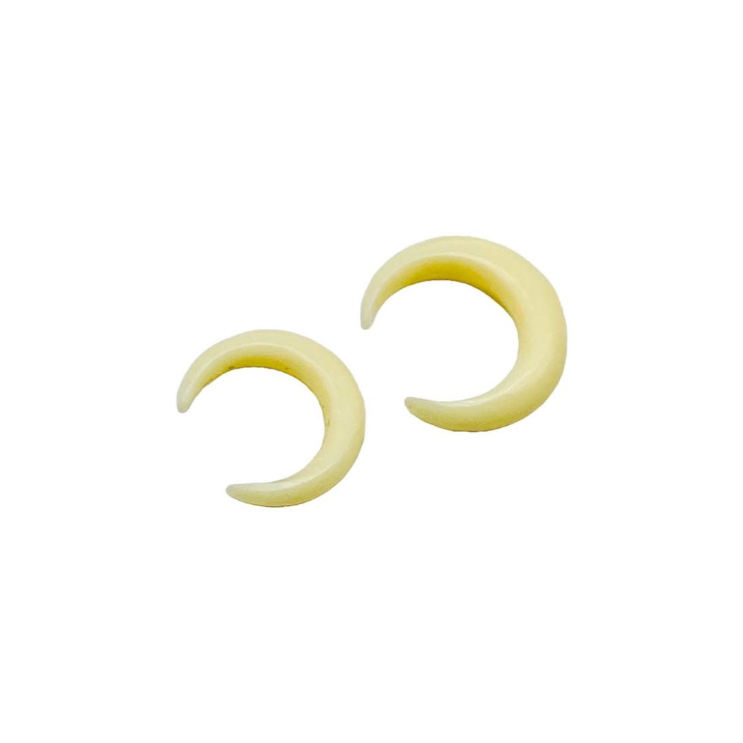 Synthetic Bone Crescent Septum Pincher Piercing Gauges, Sizes 2mm to ...