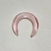 AAA Rated Pink Monalisa Glass Stone Pinchers, Septum, Tusk, Handmde ...
