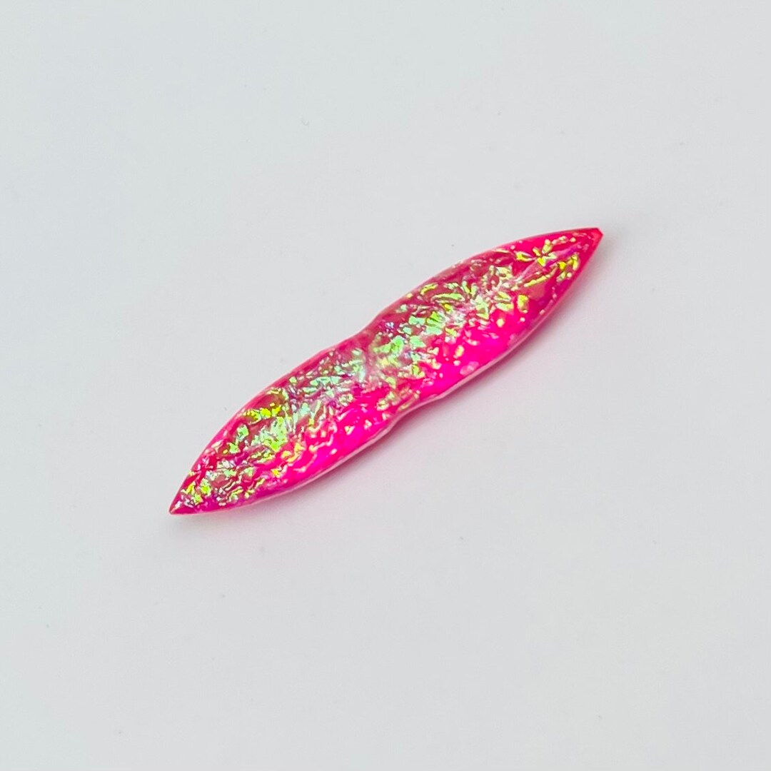 Pink Opal Glitter ROUND NOTCH TUSK, Tribal Septum, Nose Pincher ...