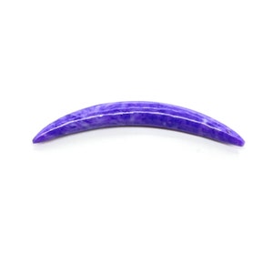 Violet Charoite Stone CURVED SEPTUM TUSK, Tribal Septum, Nose Pincher ...