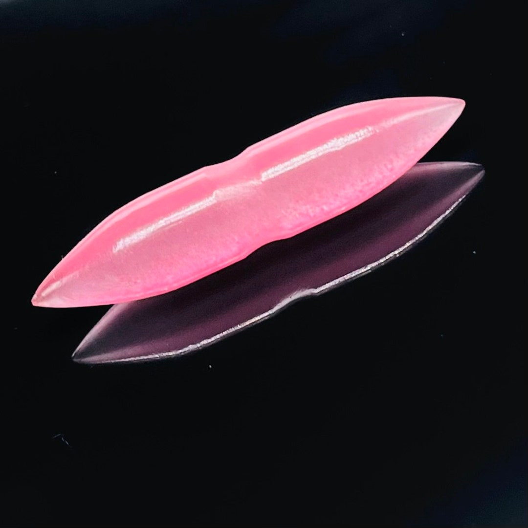 Pink Cat's Eye ROUND NOTCH TUSK, Tribal Septum, Nose Pincher, Organic ...