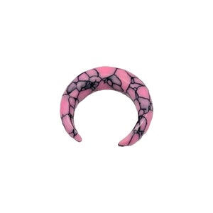 Tribal Septum Pincher, Size 12g-1/2", Pink Turquoise Crystal, Unisex ...