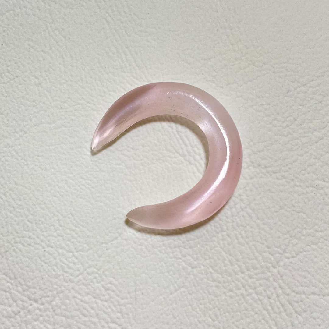 AAA Rated Pink Monalisa Glass Stone Pinchers, Septum, Tusk, Handmde ...