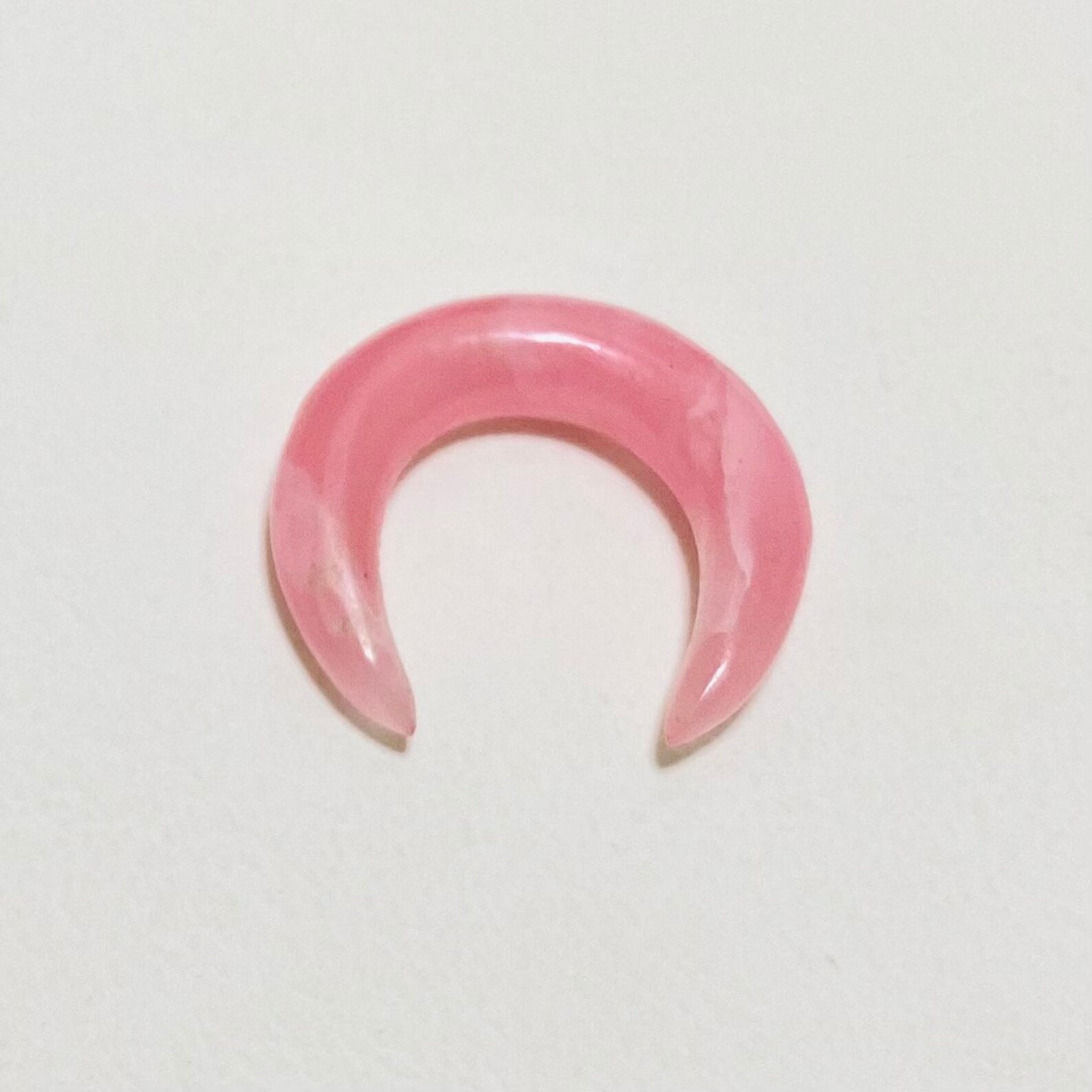 Organic Pink Stone Pinchers Septum Tusk Handmde Gauges - Etsy