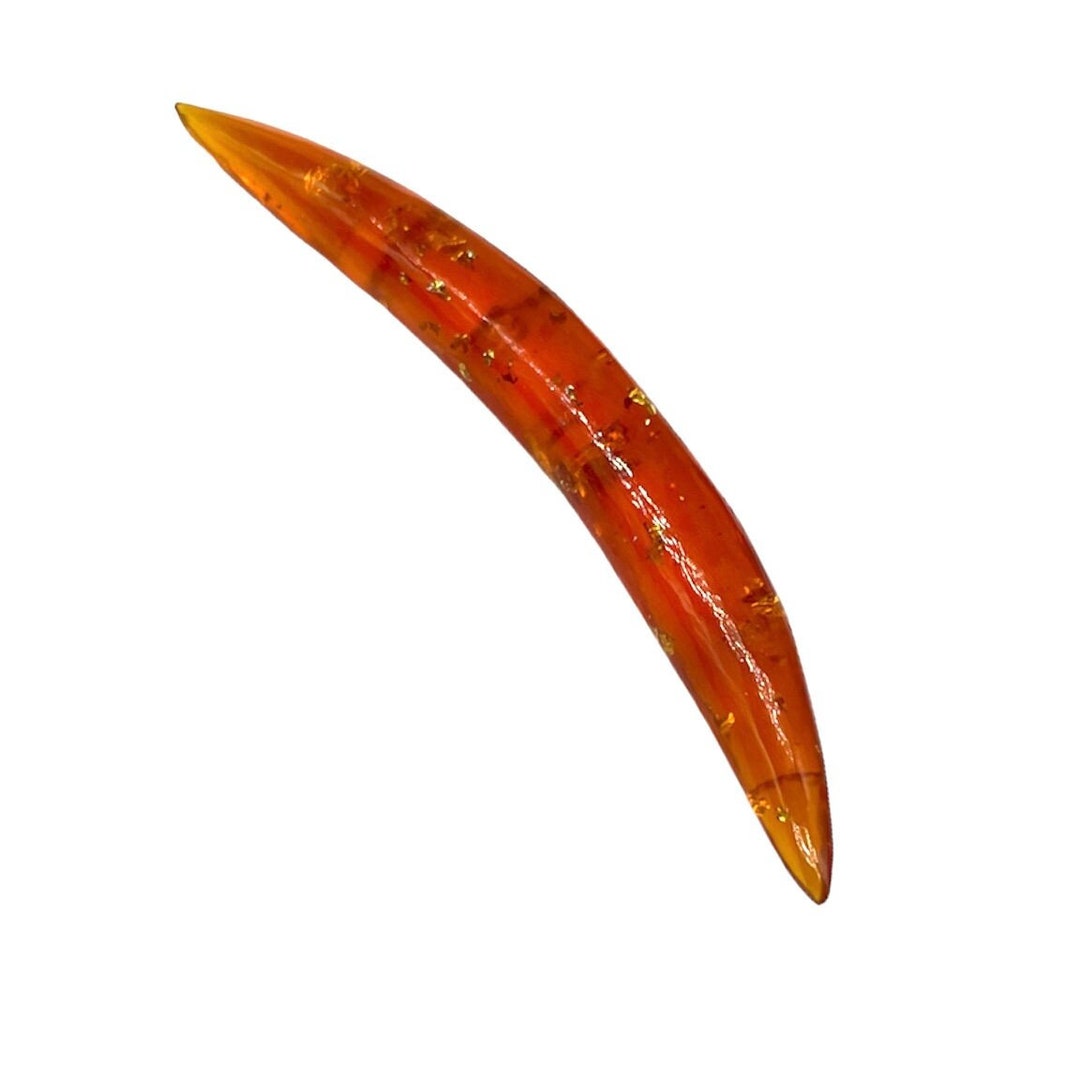 Amber Stone CURVED SEPTUM TUSK, Tribal Septum, Nose Pincher, Handmade ...