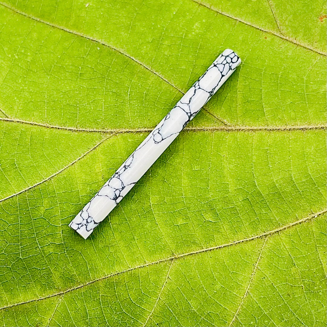 Howlite Stone Septum Tube Tusk Spike Piercing Jewelry Polished Septum ...
