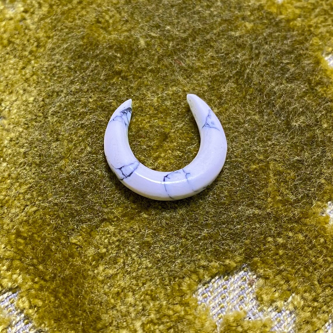 AAA Rated Organic Howlite Stone Pinchers Septum Tusk | Etsy
