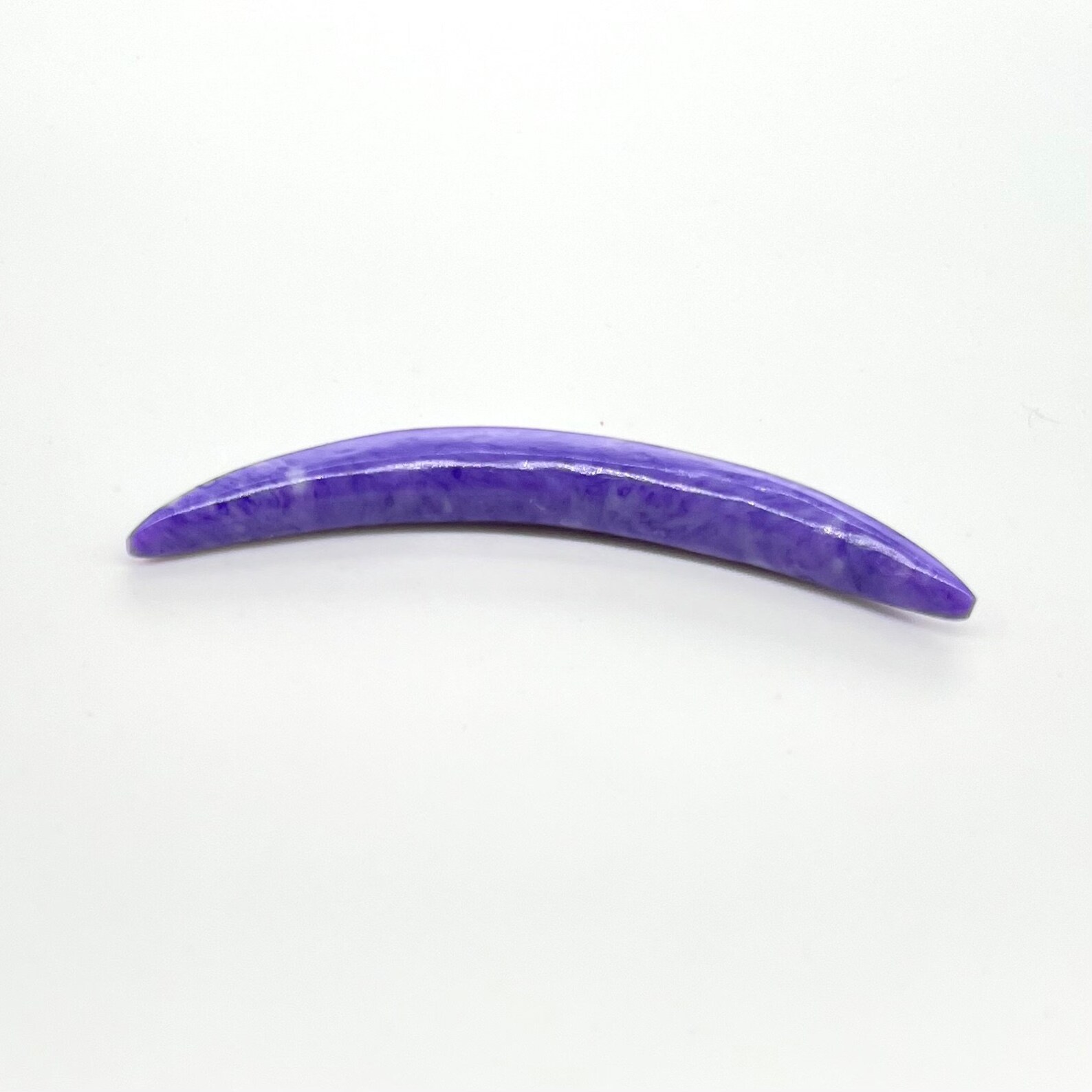 Violet Charoite Stone CURVED SEPTUM TUSK Tribal Septum Nose - Etsy