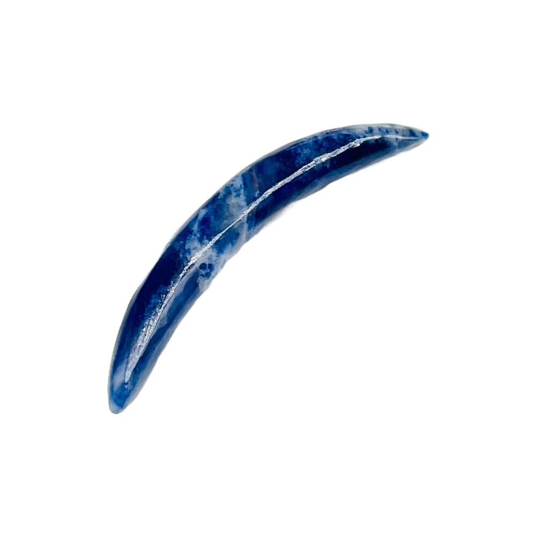 Curved Blue Sodalite Tribal Septum Tusk Spike Piercing | Handcrafted ...