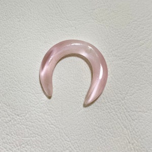 AAA Rated Pink Monalisa Glass Stone Pinchers, Septum, Tusk, Handmde ...