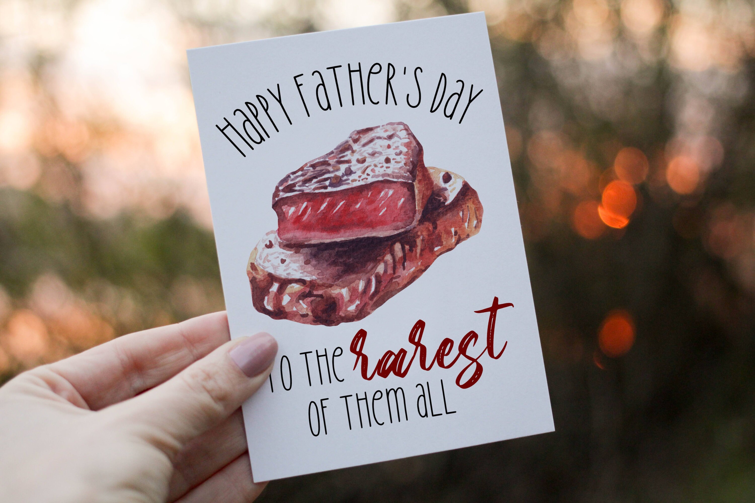 Printable Father's Day Card, Rarest of Them All Funny Fathers Day Card ...