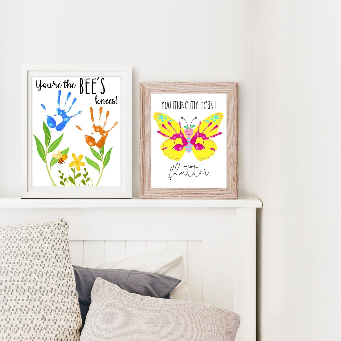 Toddler Spring Art Project Handprint Footprint Craft Bundle - Etsy