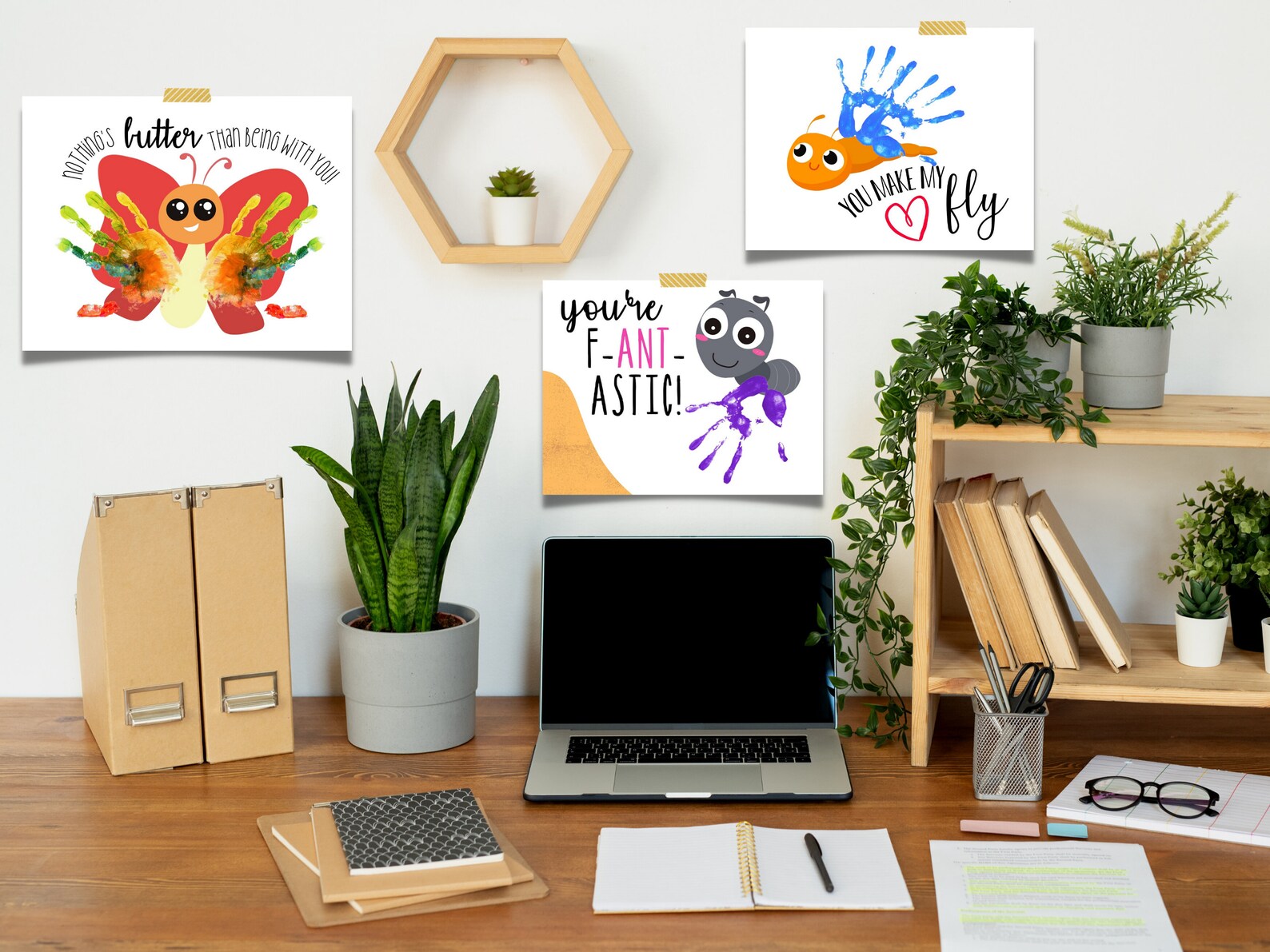 Toddler Insects Art Project Handprint Footprint Craft Bundle, Printable ...