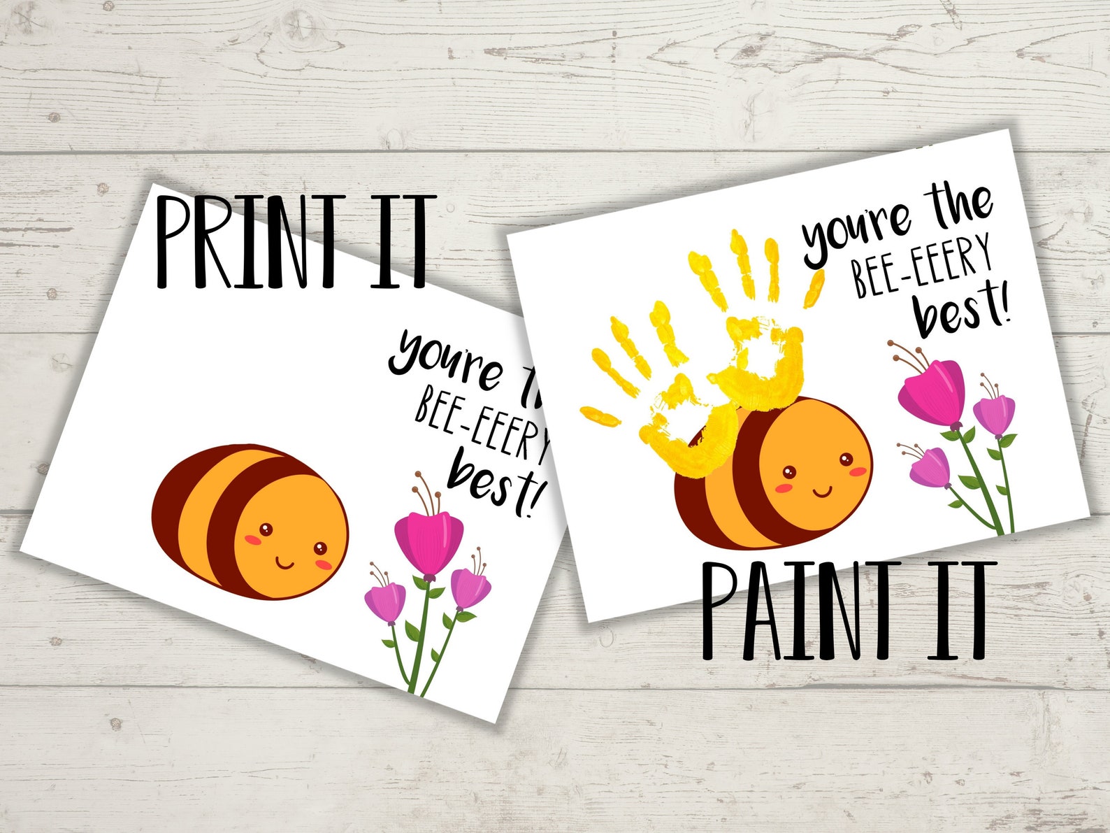 Toddler Insects Art Project Handprint Footprint Craft Bundle, Printable ...