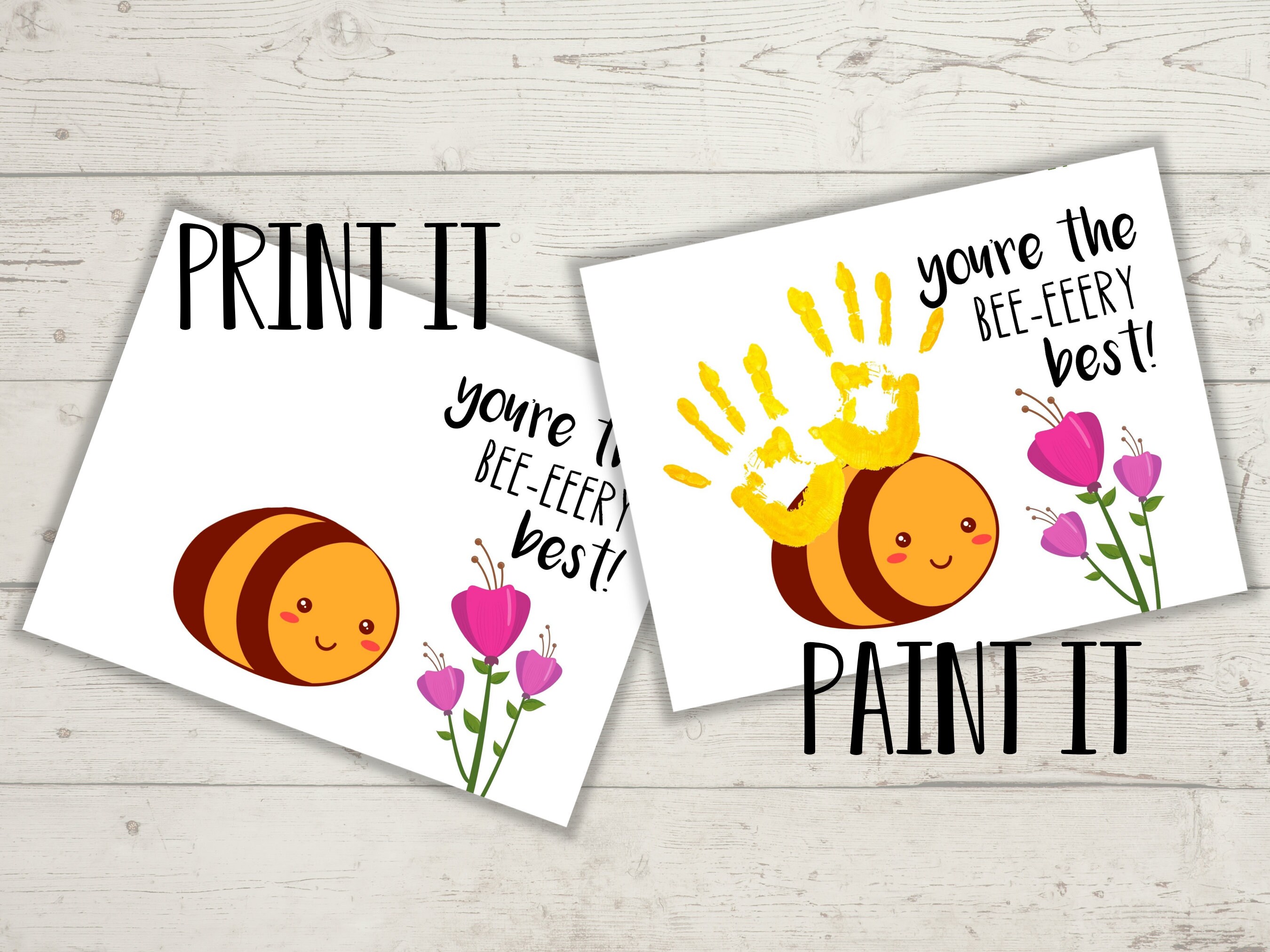 Toddler Insects Art Project Handprint Footprint Craft Bundle, Printable ...