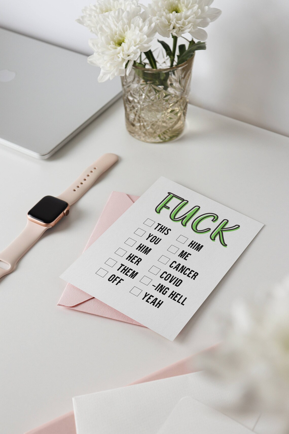 Printable F You Card With Options Funny 5x7 Greeting Card - Etsy