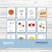 SPORTS Montessori Cards, Three Part Cards, Nomenclature Cards ...