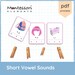 MONTESSORI PHONICS - Short Vowel Sounds, Aeiou, Phonics Games ...