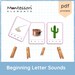 BEGINNING LETTER SOUND - Montessori Language Materials, Clip Cards ...